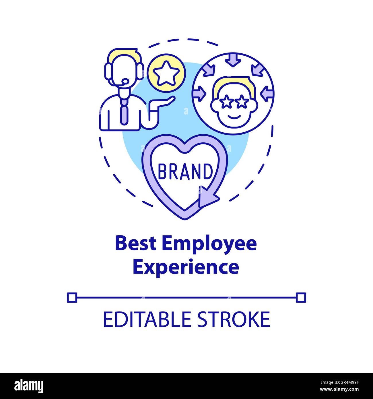 Best employee experience concept icon Stock Vector Image & Art - Alamy