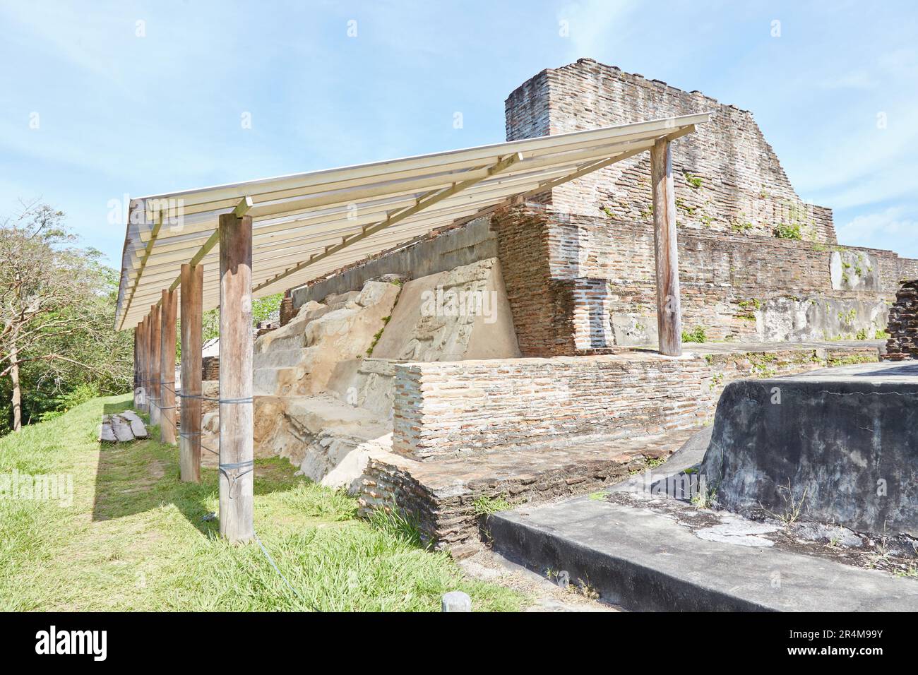 The elaborate ruins of Comalcalco in Tabasco, Mexico, is the western ...
