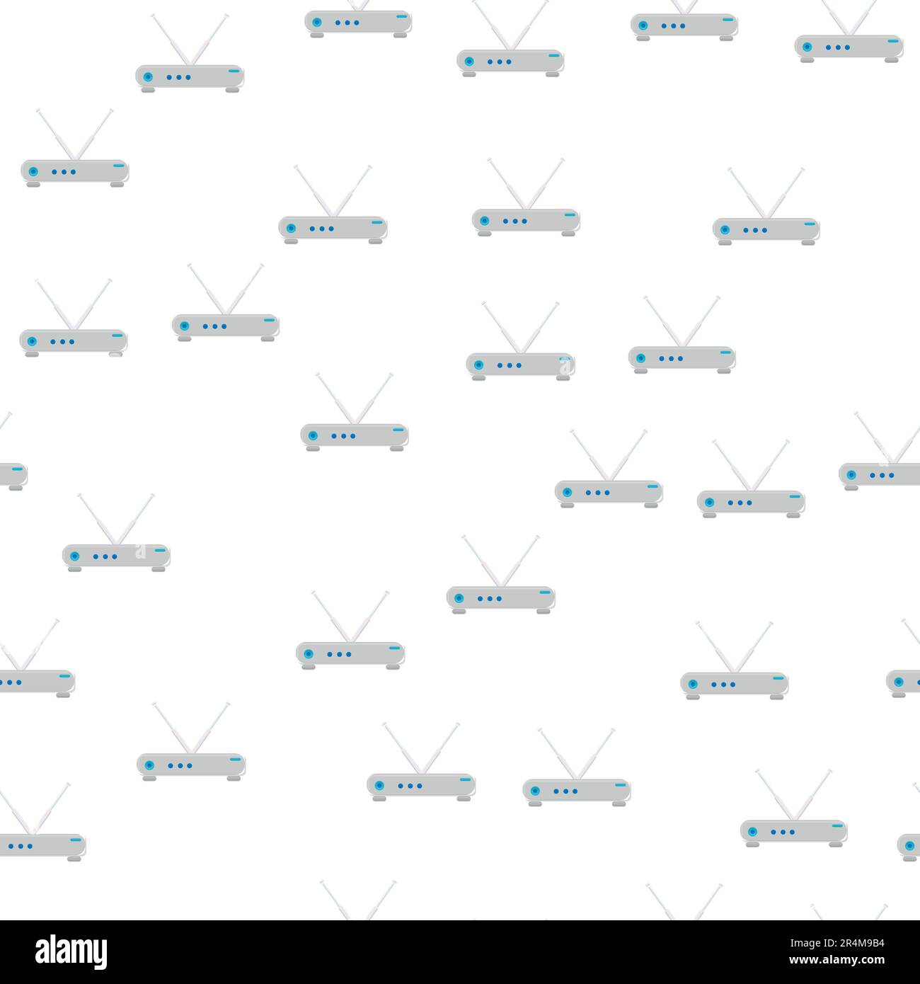 Seamless pattern, texture of modern powerful digital wireless white wi ...