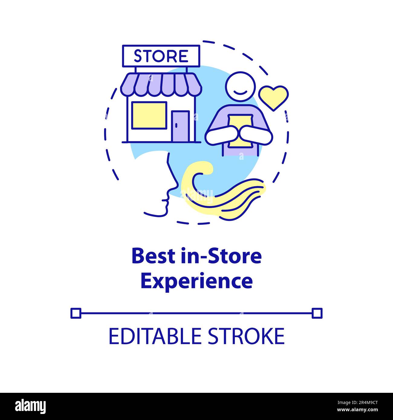 Best in store experience concept icon Stock Vector Image & Art - Alamy
