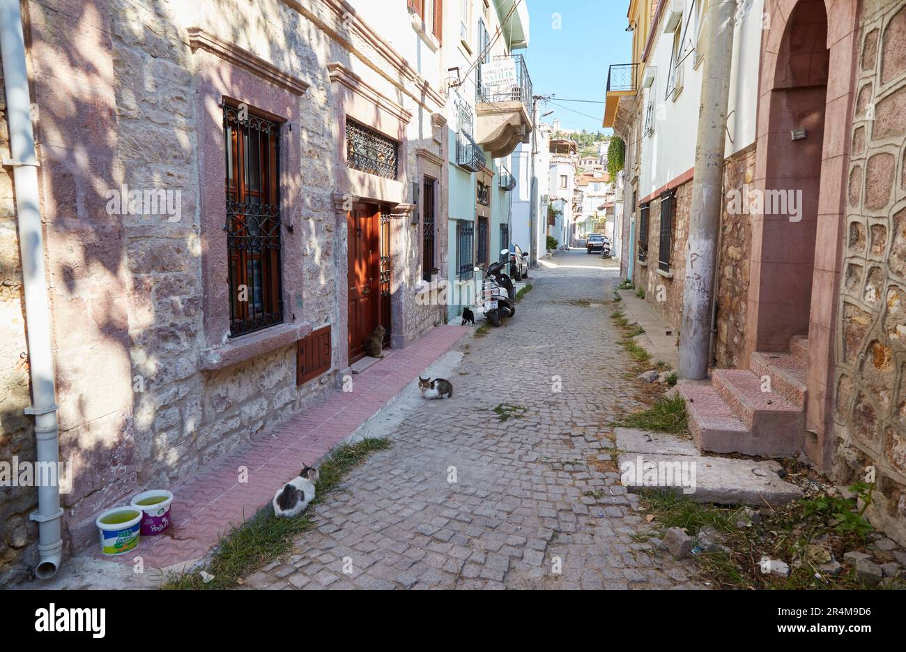 Ayvalik in Balikesir Province, Turkey is a traditional Greek Aegean ...