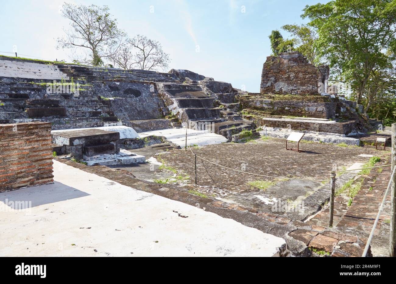 The elaborate ruins of Comalcalco in Tabasco, Mexico, is the western ...