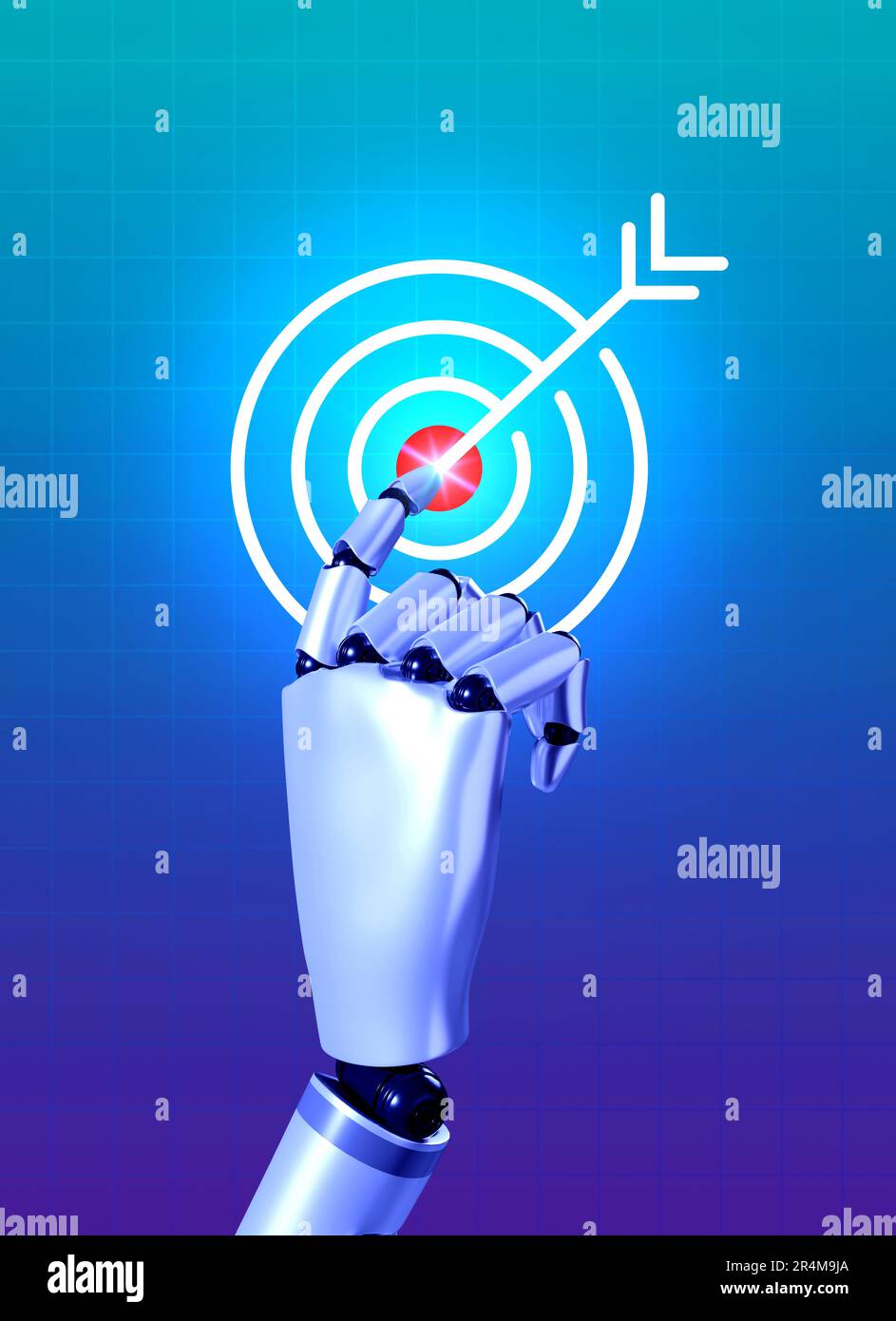 Business goal and technology with artificial intelligence concepts ...