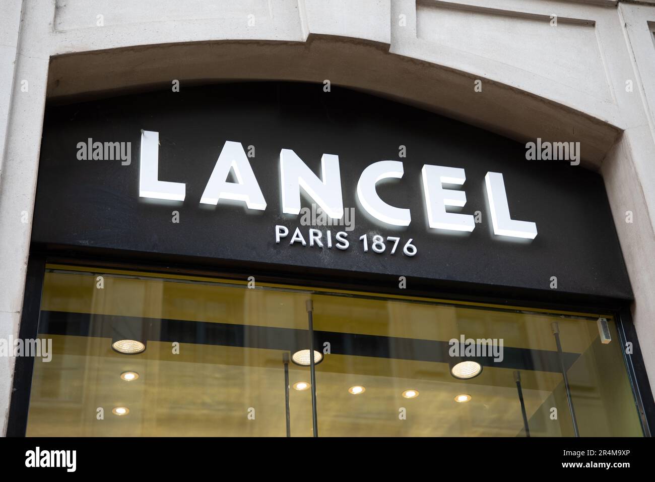 Bordeaux , Aquitaine France - 05 19 2023 : lancel paris brand text ...