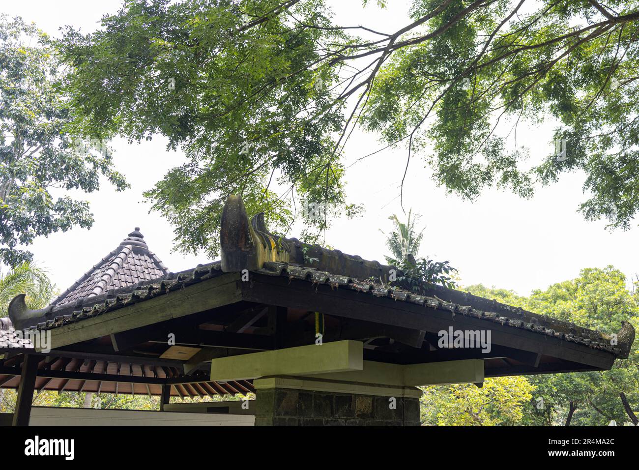 Java, Indonesia - April, 2023: Javanese traditional house building in ...