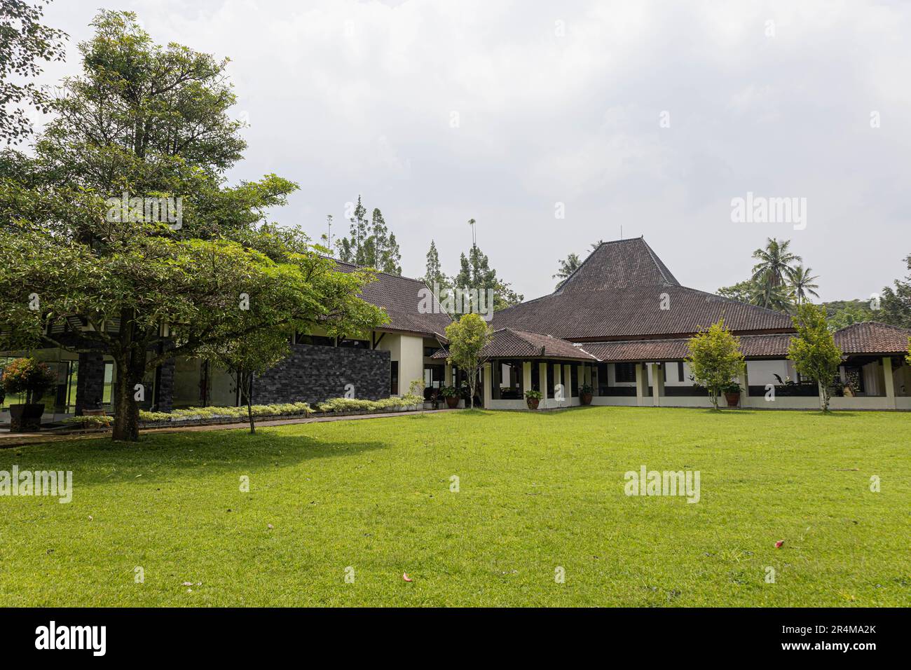 Java, Indonesia - April, 2023: Javanese traditional house building in ...