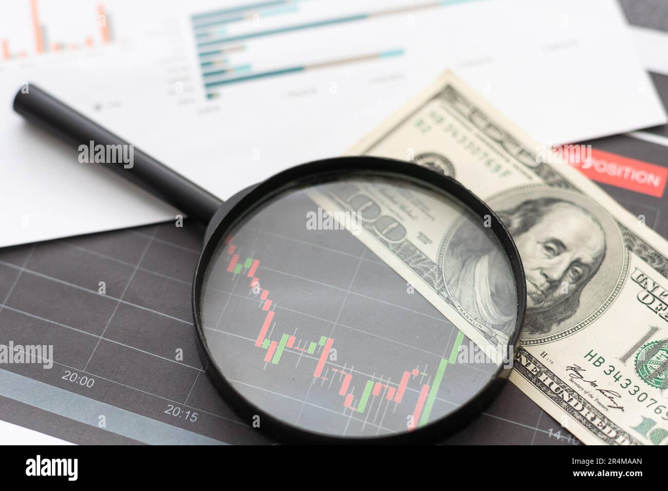 financial accounting concept with graphs and charts Stock Photo - Alamy