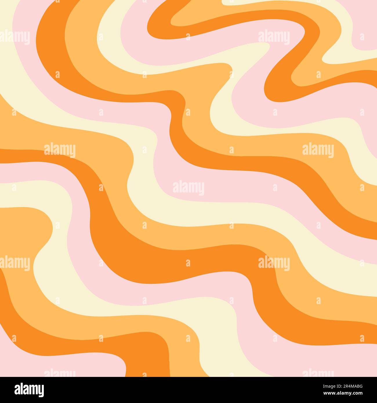 Retro Marble Background, Groovy 70s Wavy Pattern Stock Vector Image ...