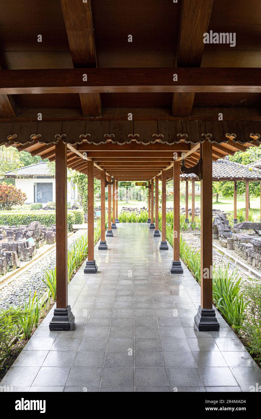 Java, Indonesia - April, 2023: Javanese traditional house building in ...