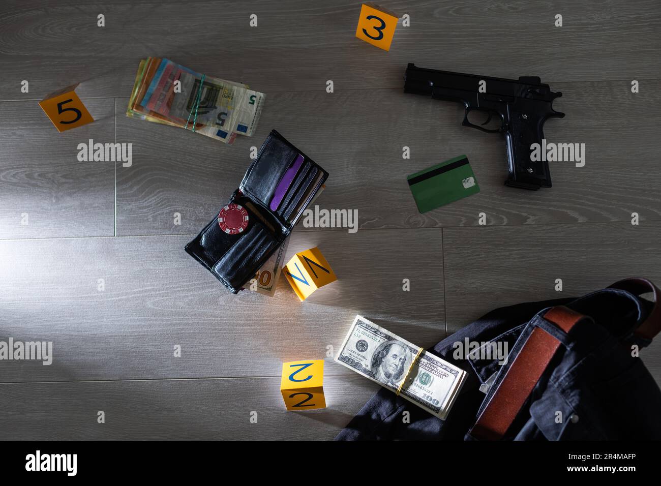 Crime scene investigation - numbering of evidences after the murdering ...