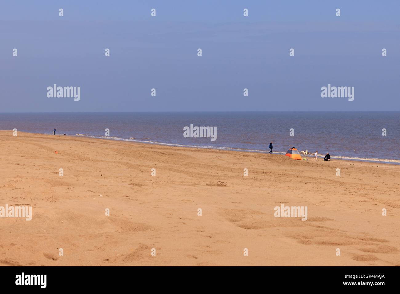 Huttoft beach also known as Moggs Eye is a quiet rural beach backed by ...