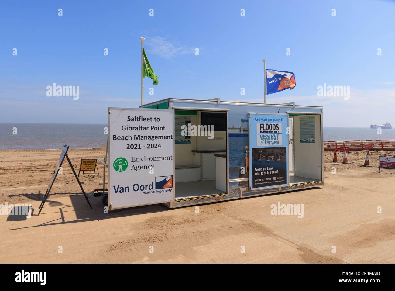 Environment agency Saltfleet to Gibraltar Point beach management Stock ...