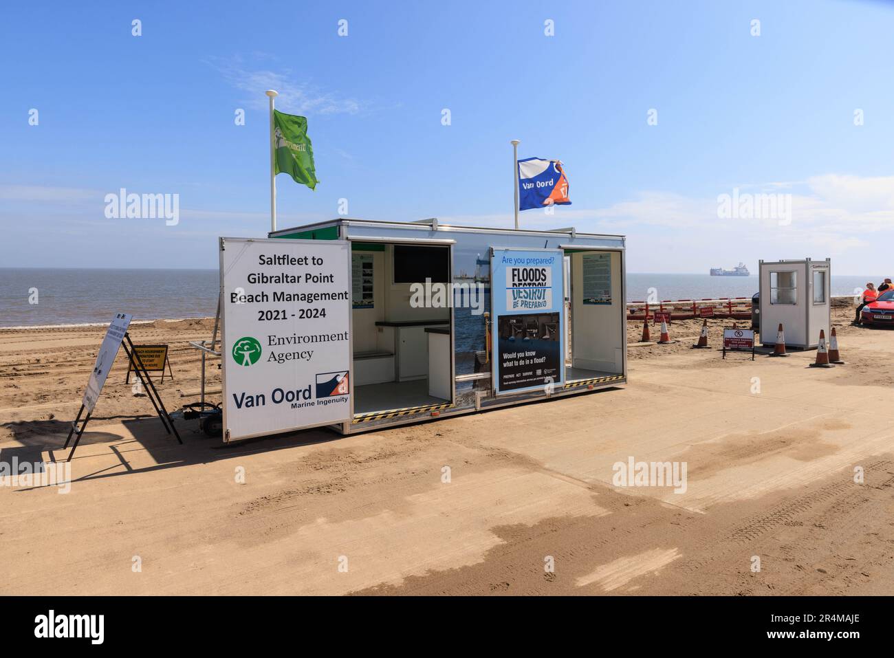 Environment agency Saltfleet to Gibraltar Point beach management Stock ...