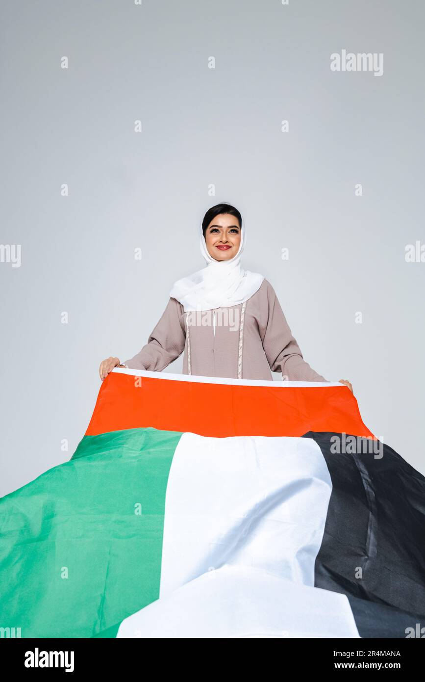 Beautiful arab middle-eastern woman with traditional abaya dress in ...