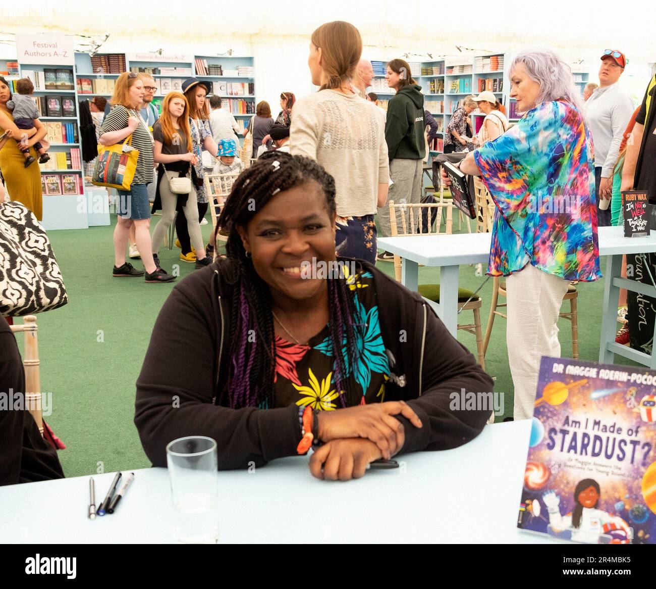 Author writer Maggie Aderin-Pocock space scientist signing her ...
