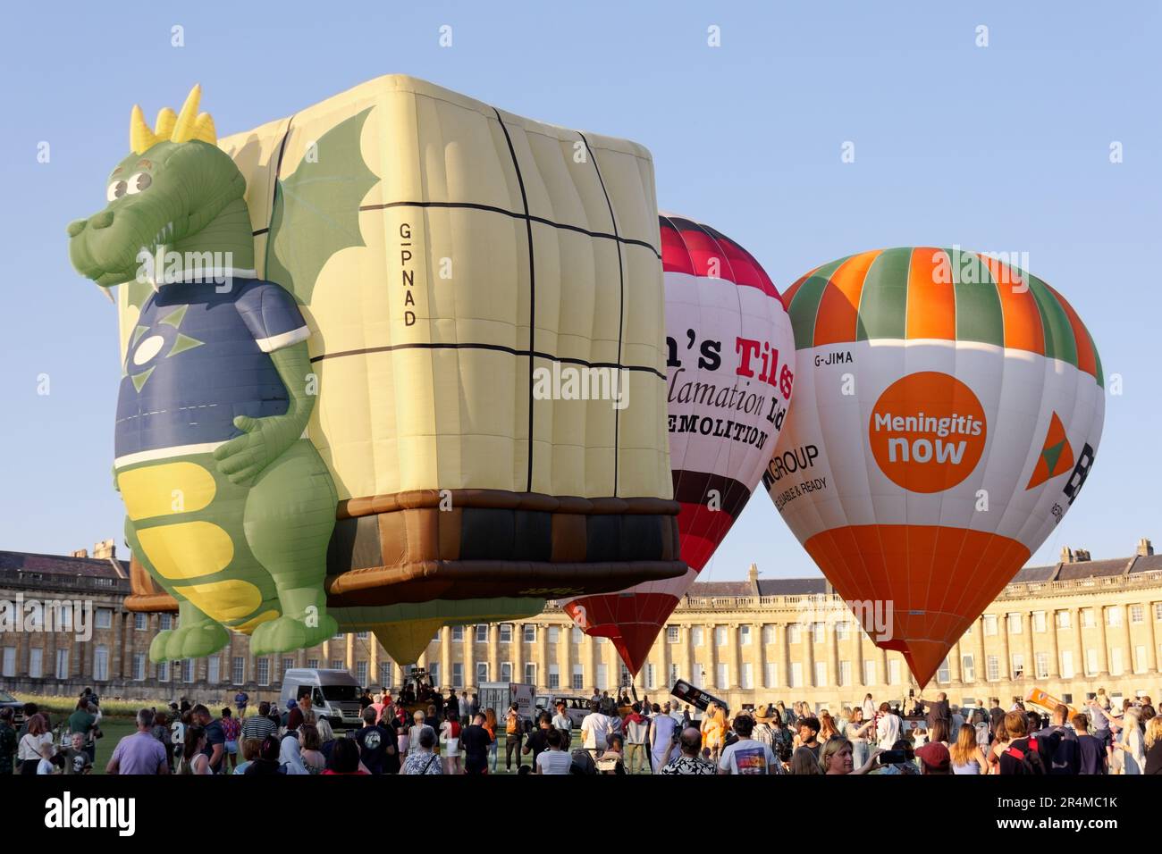 Hot air balloons at Bath balloon meet 2023 Stock Photo - Alamy