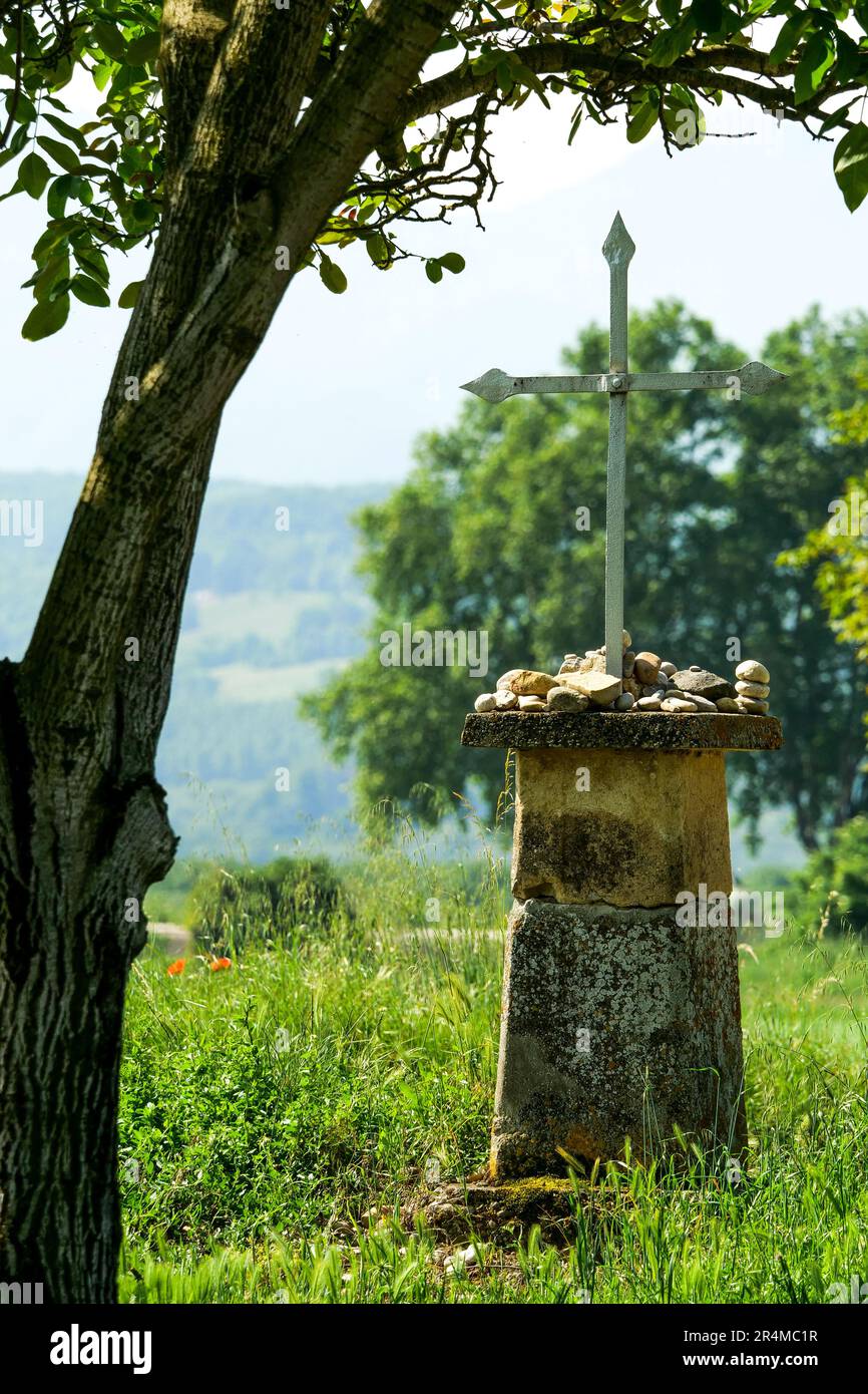 Old calvary, Drôme, France Stock Photo - Alamy