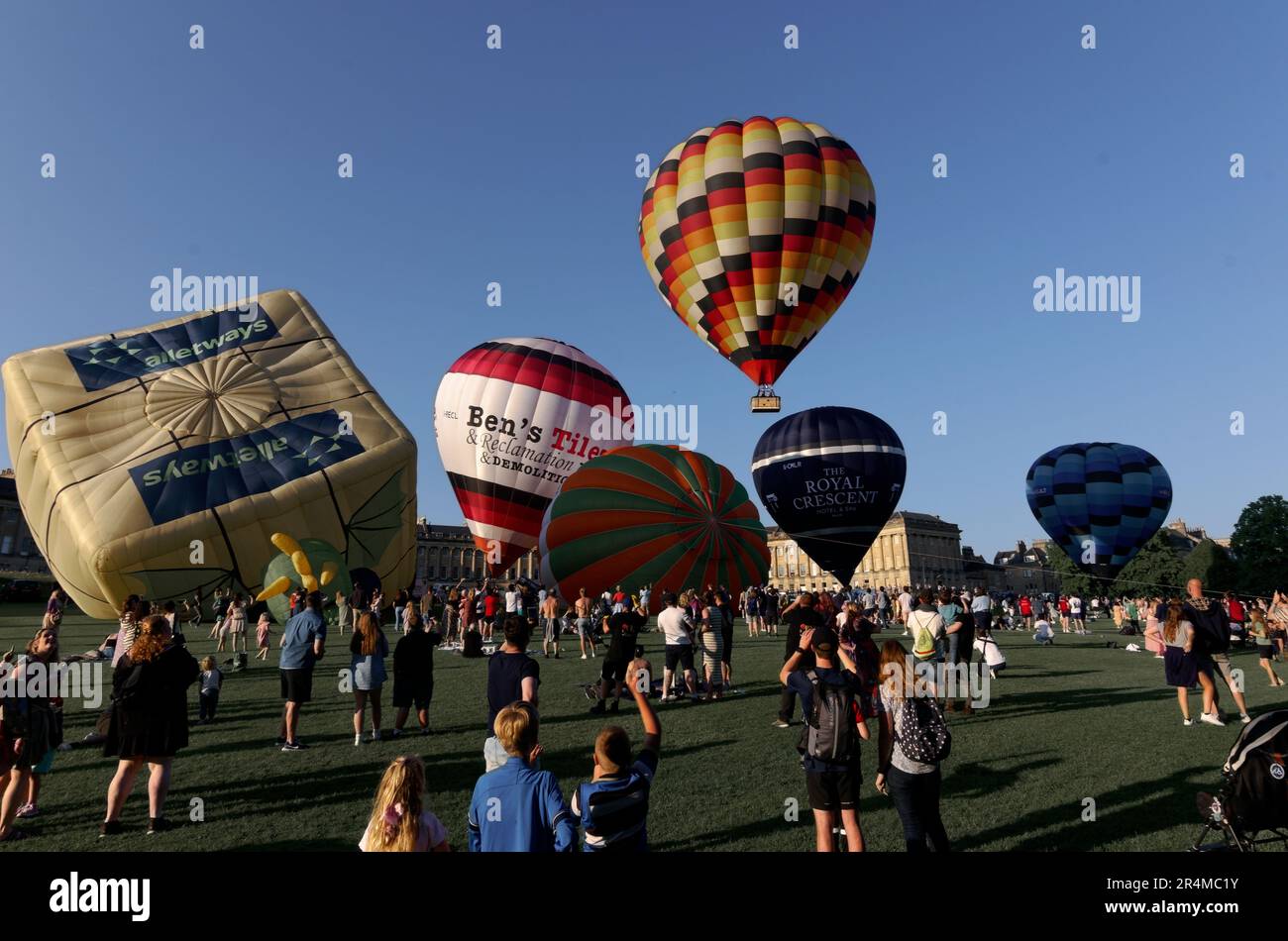 Hot air balloons at Bath balloon meet 2023 Stock Photo - Alamy