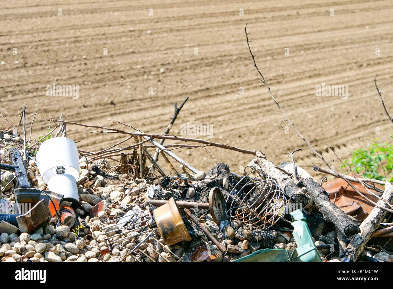 Uncontrolled dumping of waste, Drôme, France Stock Photo - Alamy