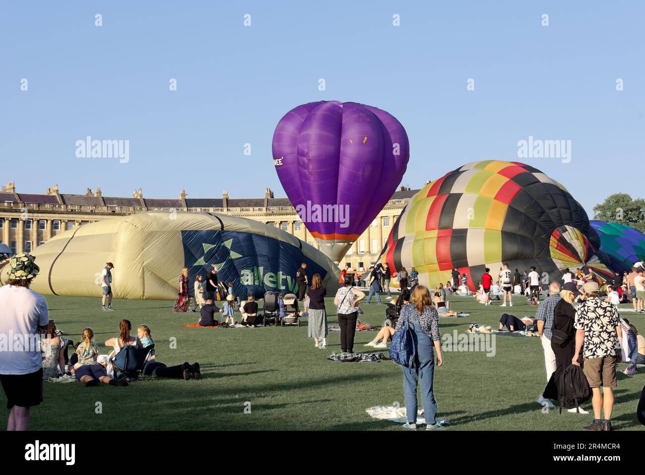 Hot air balloons at Bath balloon meet 2023 Stock Photo - Alamy