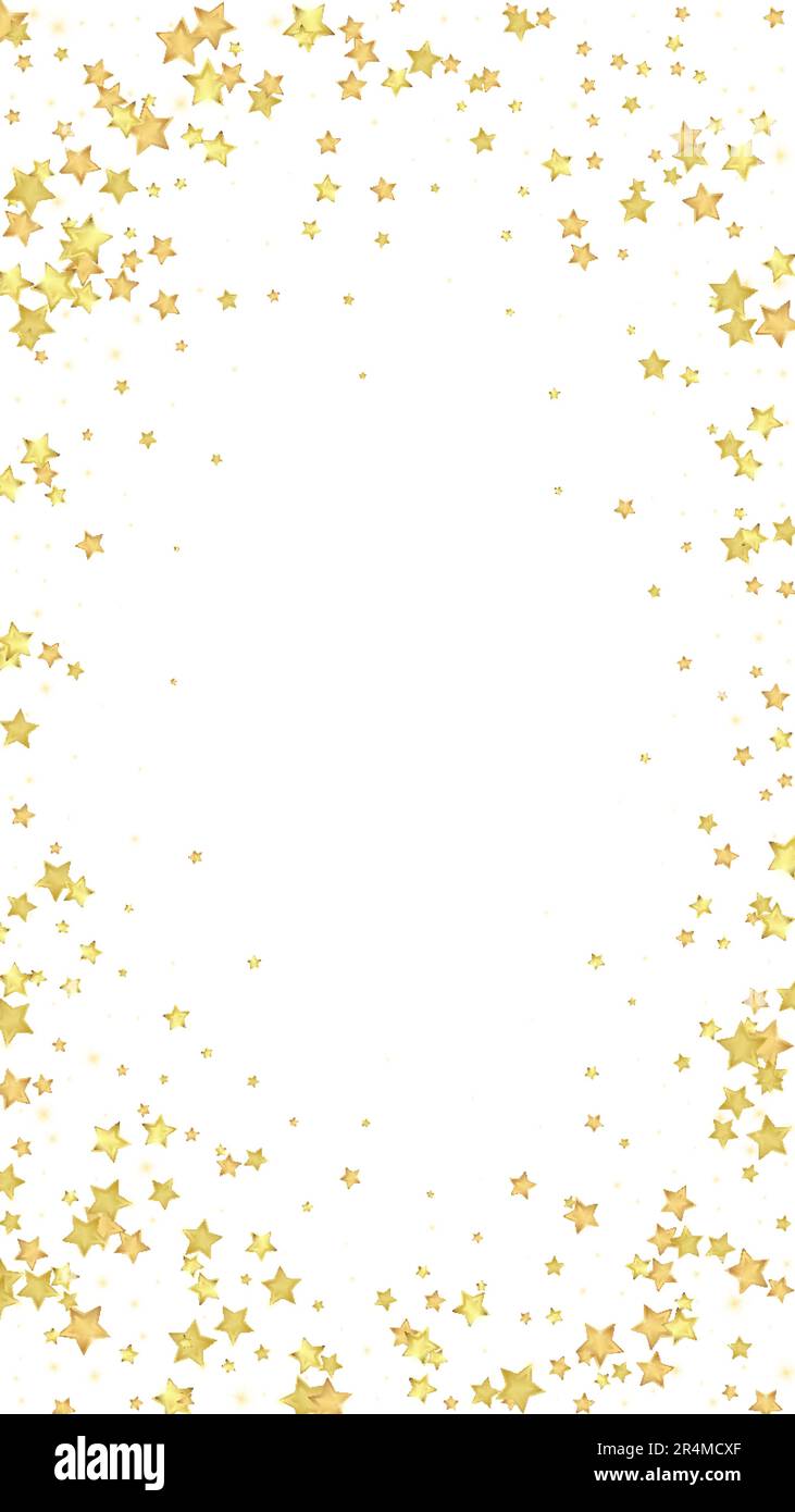 Magic stars vector overlay. Gold stars scattered around randomly ...