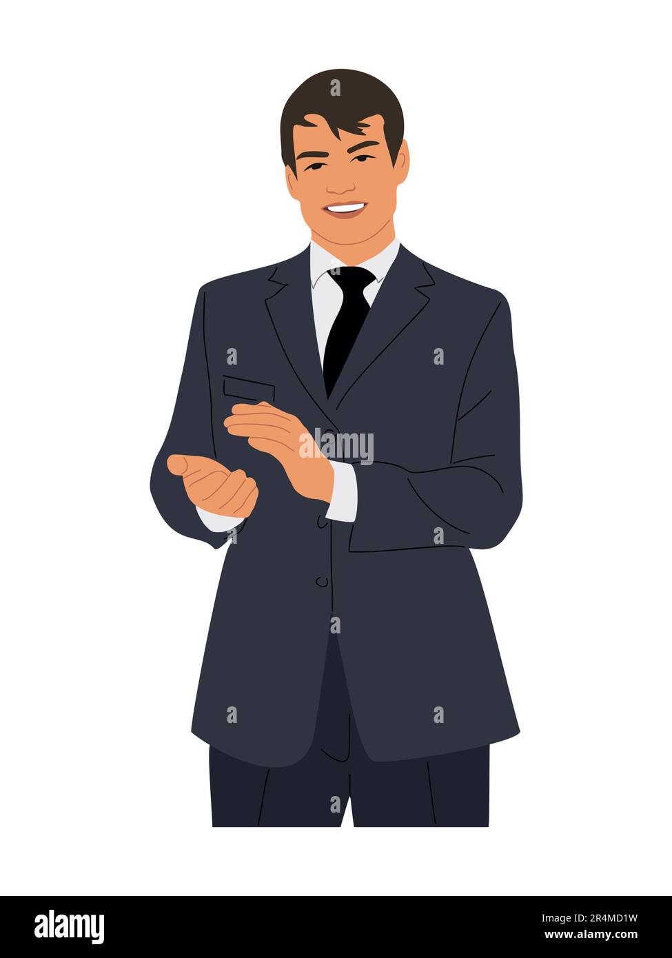 Business man character Handsome young business man Stock Vector Image ...