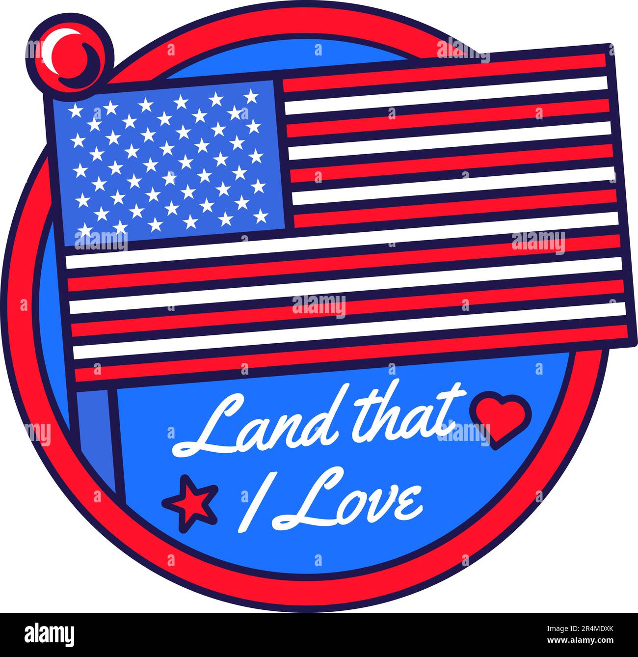 Independence flagstaff Stock Vector Images - Alamy