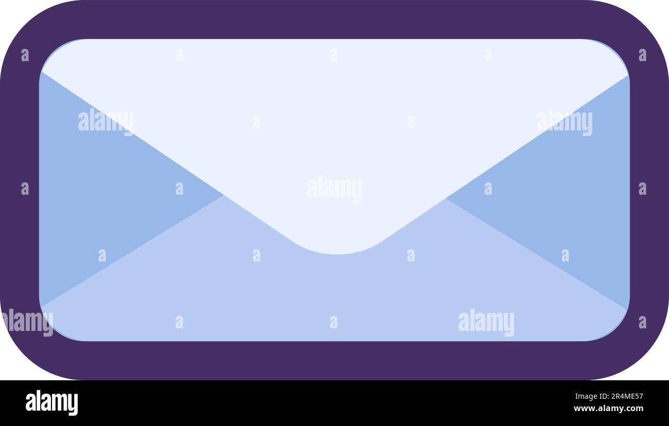 Closed postal paper envelope. Sending letters, documents and postal correspondence. Flat icon in ...