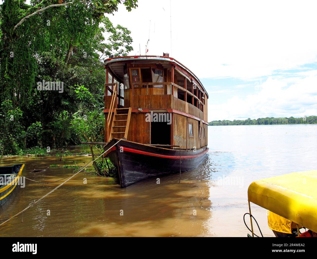 The ship in Amazon river in Peru Stock Photo - Alamy