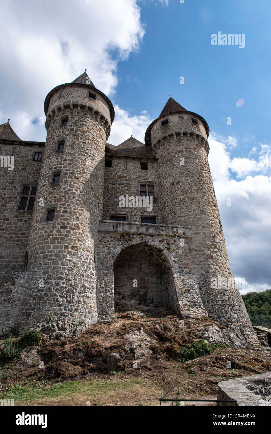 Val Castle in the Cantal region of France Stock Photo - Alamy