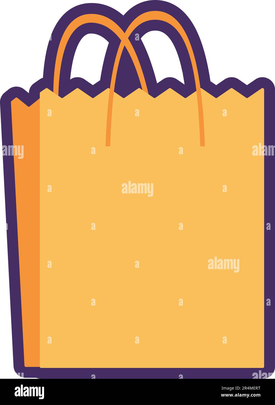 Crumpled wad of old paper. Recycling of paper products. Flat icon in ...