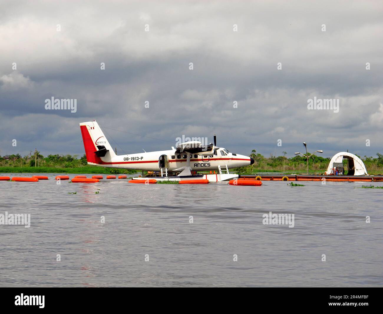 The plane in the Amazon river in Peru, South America Stock Photo - Alamy