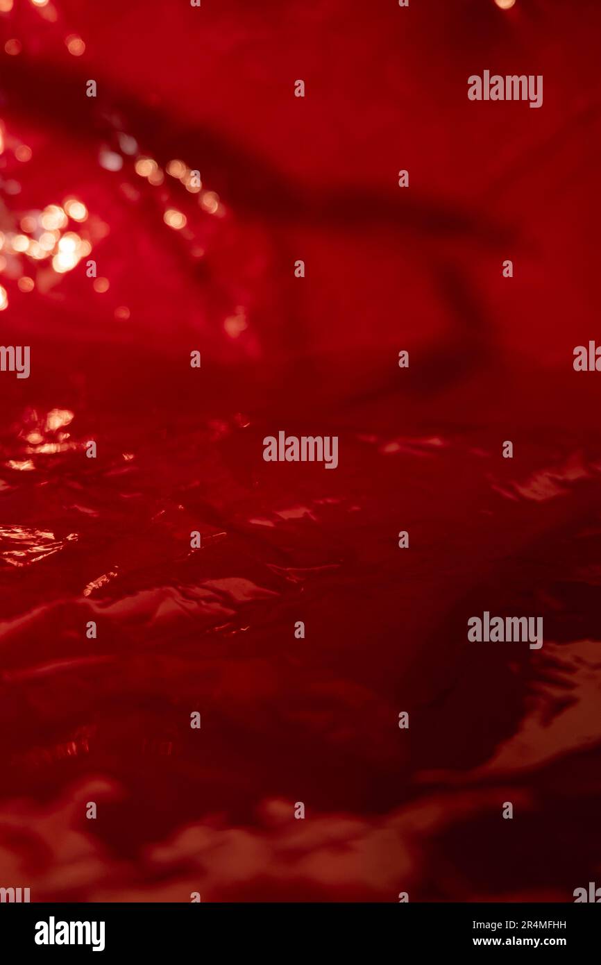 Film texture red overlay creased wrap bokeh light Stock Photo - Alamy