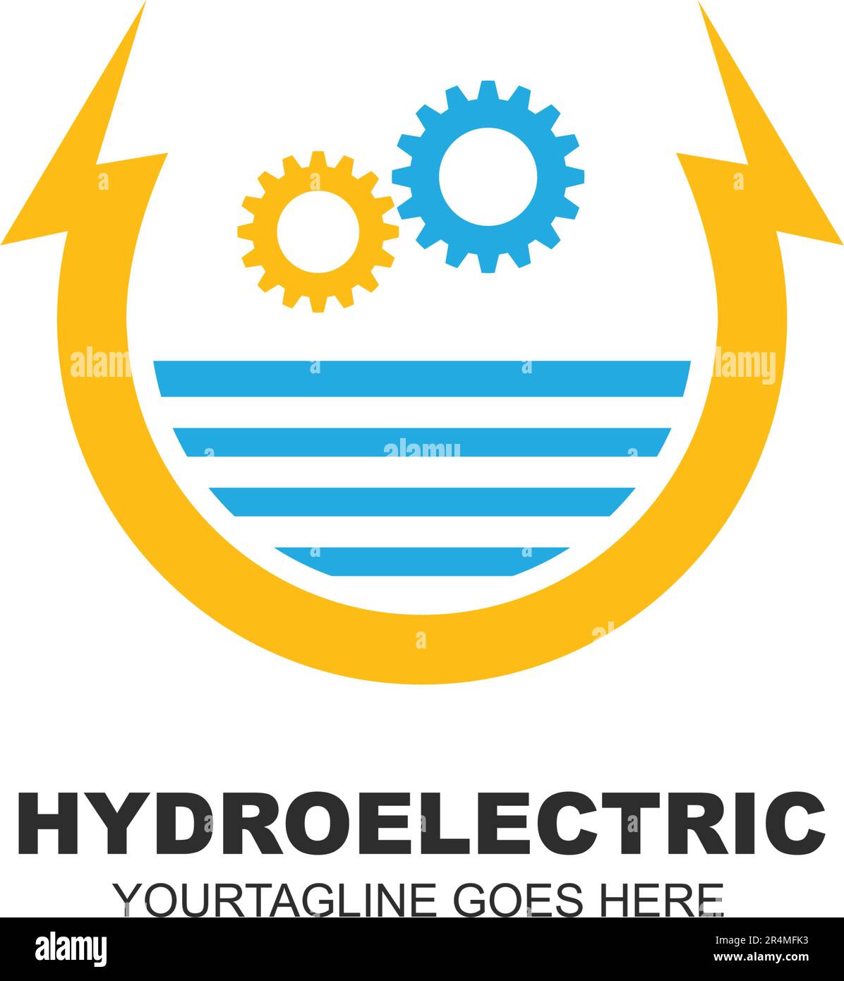 Hydro electric power production Stock Vector Images - Alamy