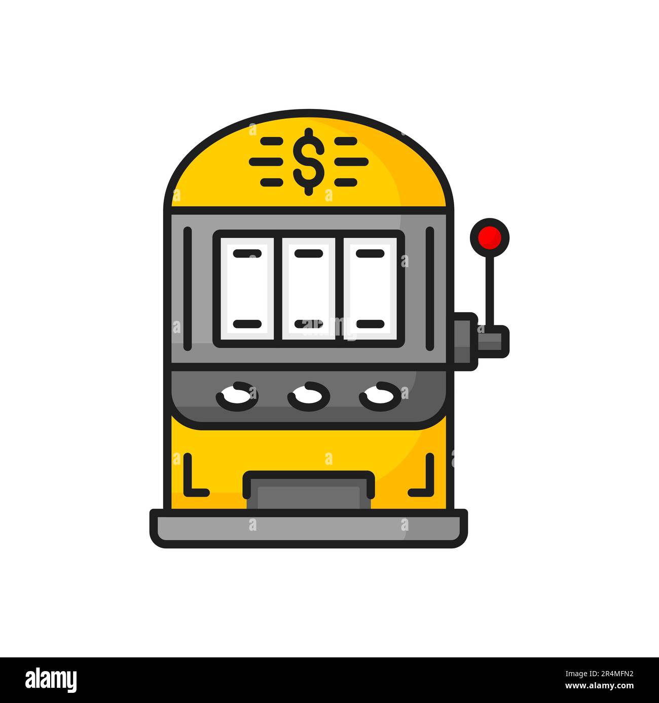 Amusement one arm bandit arcade Cut Out Stock Images & Pictures - Alamy