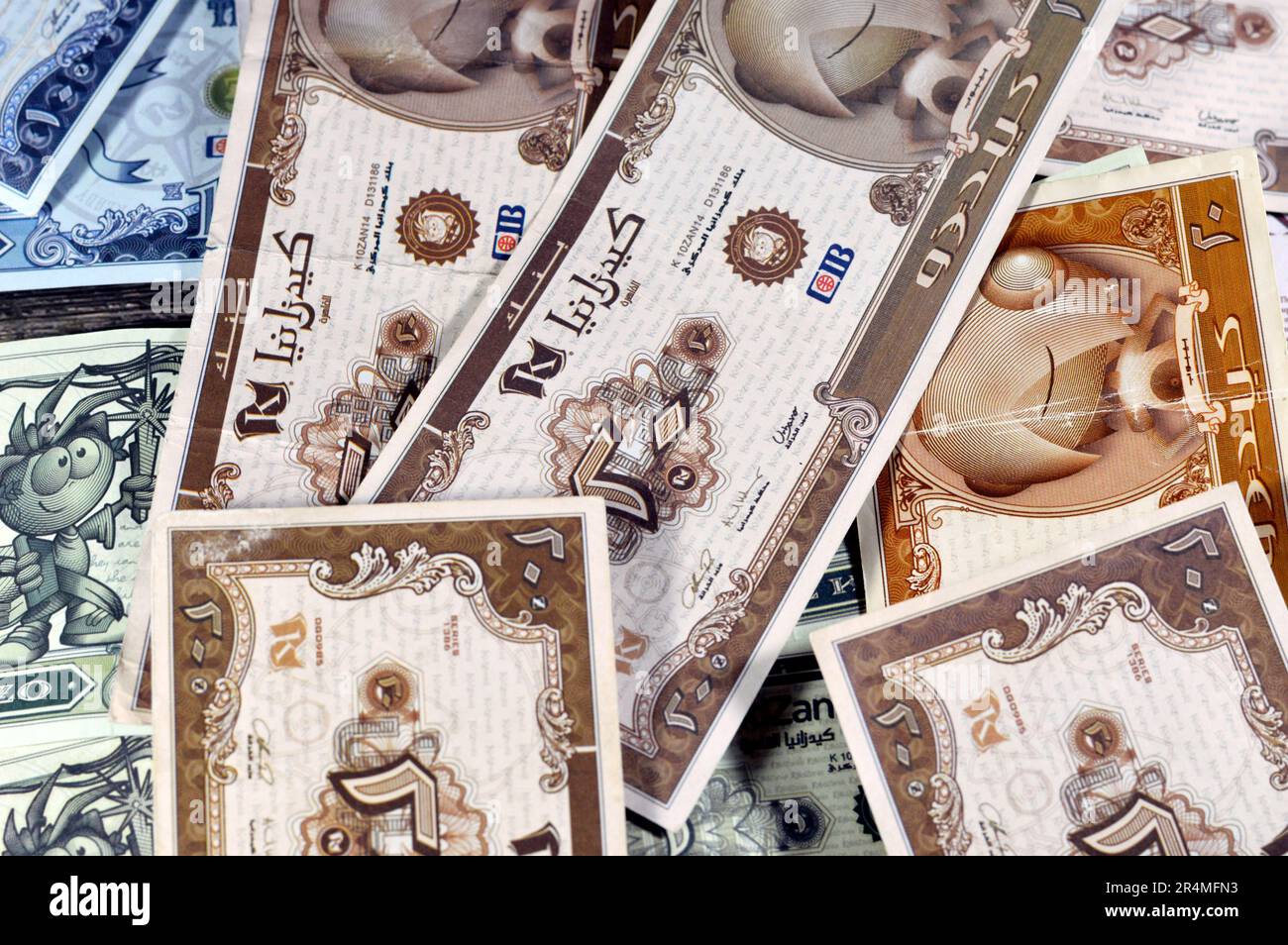 Cairo, Egypt, May 26 2023: KidZos money, currency of KidZania, a ...