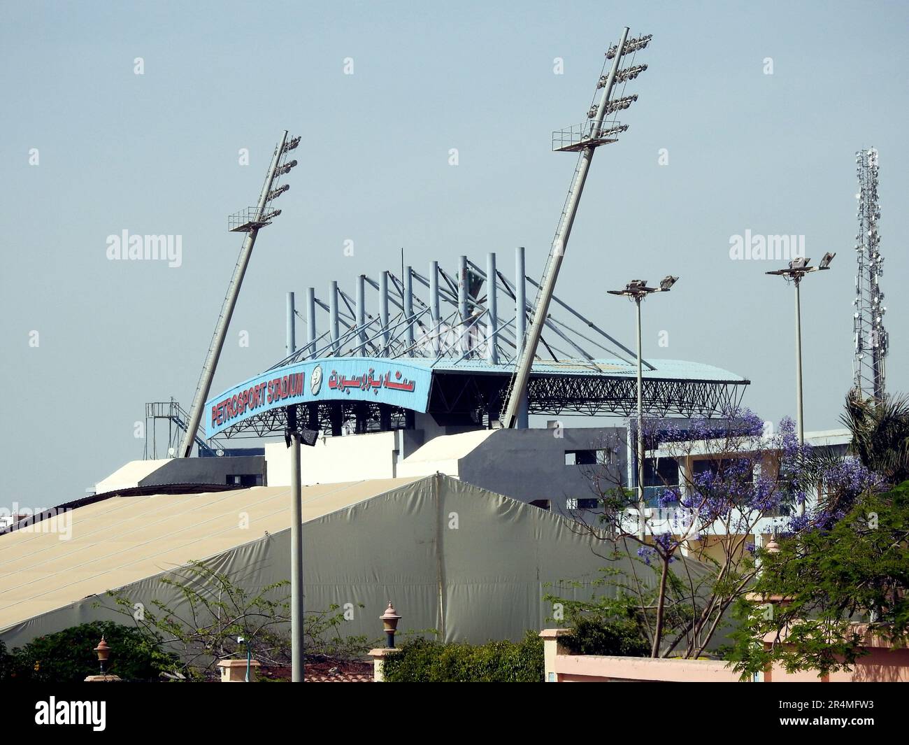 Cairo, Egypt, May 10 2023: Petrosport Stadium multi-use stadium with an ...
