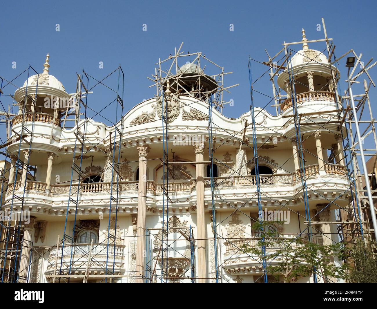 Cairo, Egypt, May 10 2023: A new residential building villa under ...