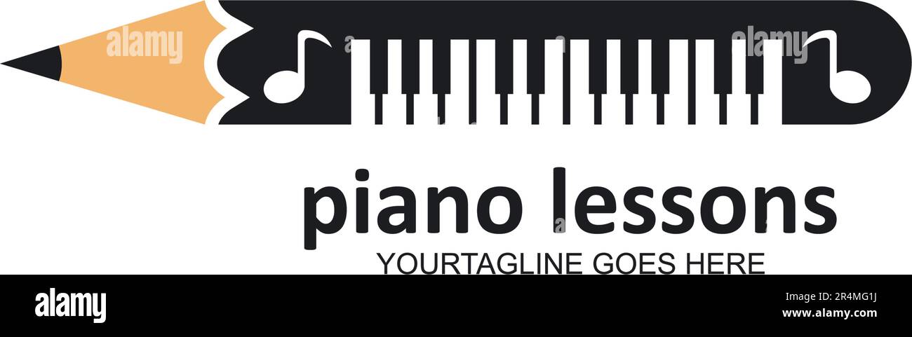 Study the piano lesson Stock Vector Images - Alamy