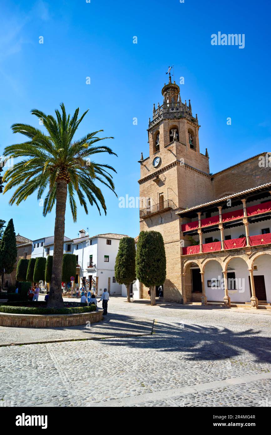 Andalusia Spain. Ronda. Iglesia de Santa Maria la Mayor Stock Photo - Alamy