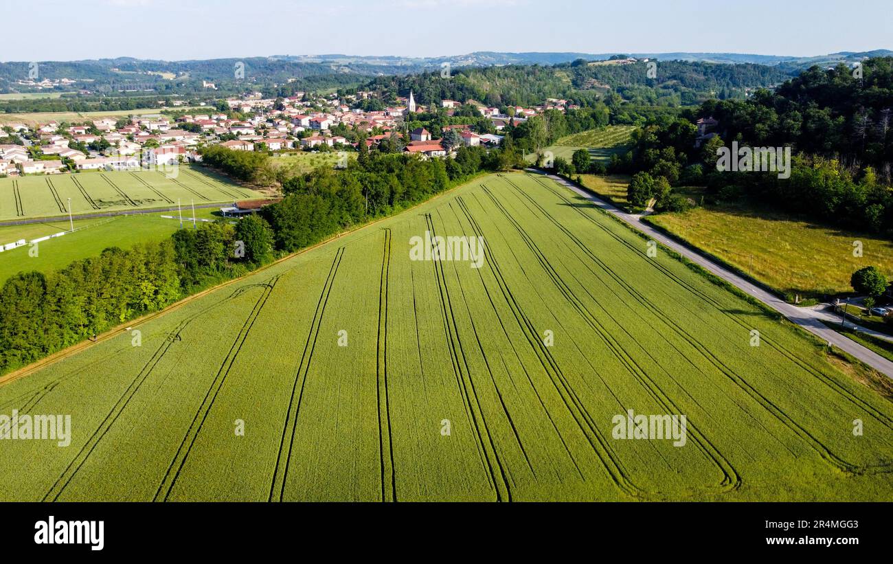 Agricultural fields, Isere valley, Drome, France Stock Photo - Alamy