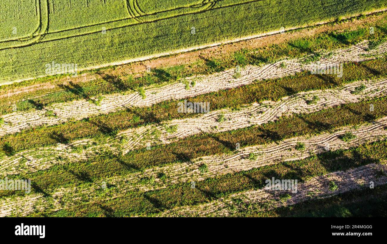 Agricultural fields, Isere valley, Drome, France Stock Photo - Alamy