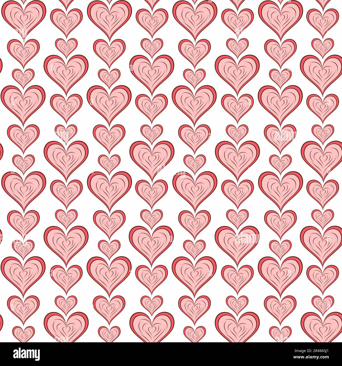 Decorative seamless pattern with hearts Stock Vector Image & Art - Alamy