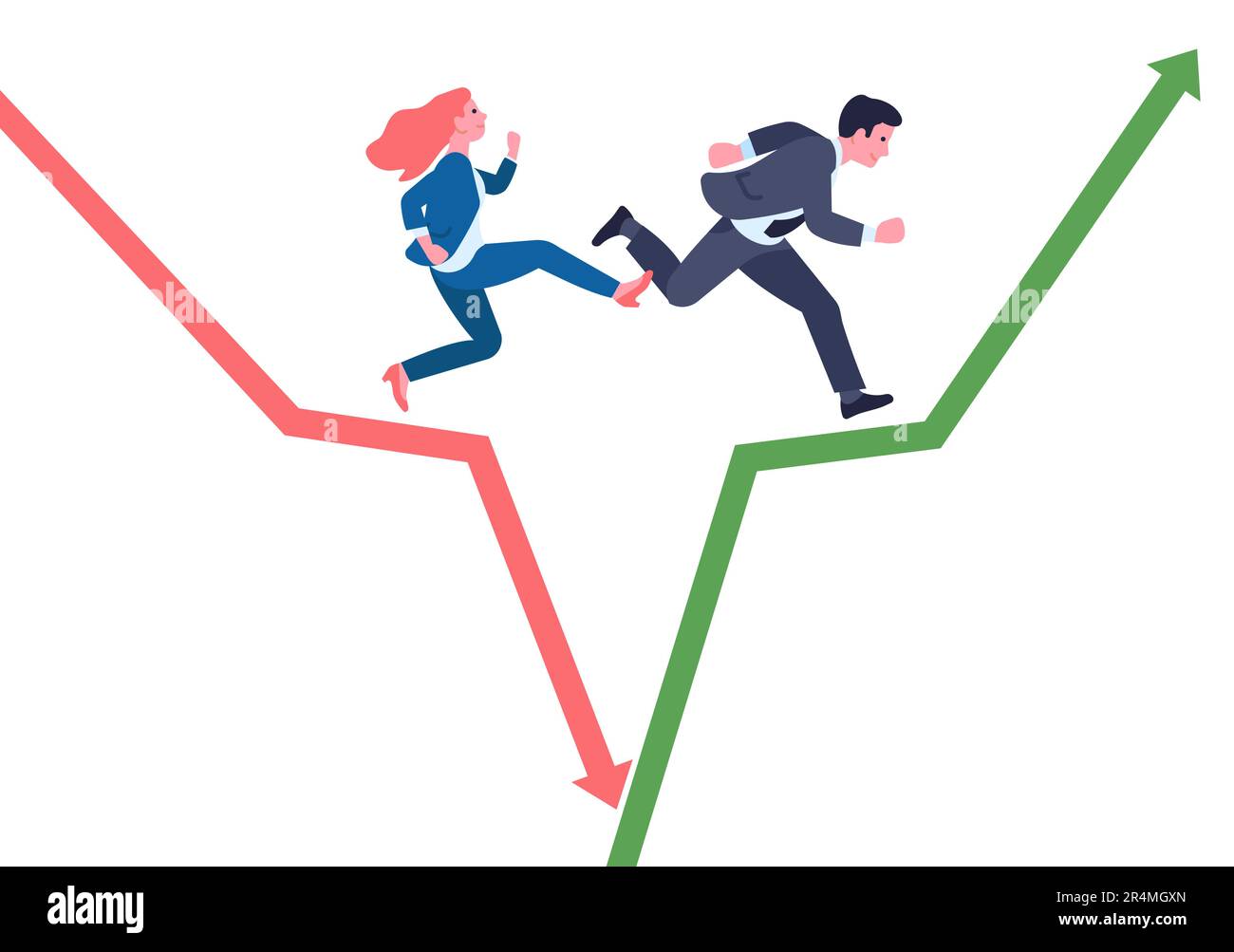 Woman crisis management Stock Vector Images - Alamy