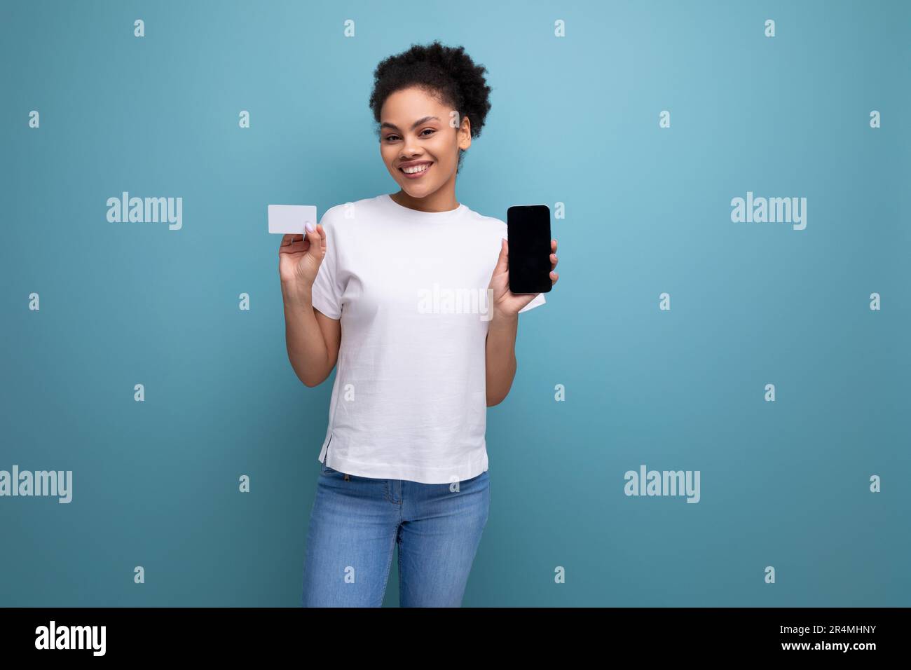 a beautiful young swarthy woman with fluffy curly hair dressed in a ...