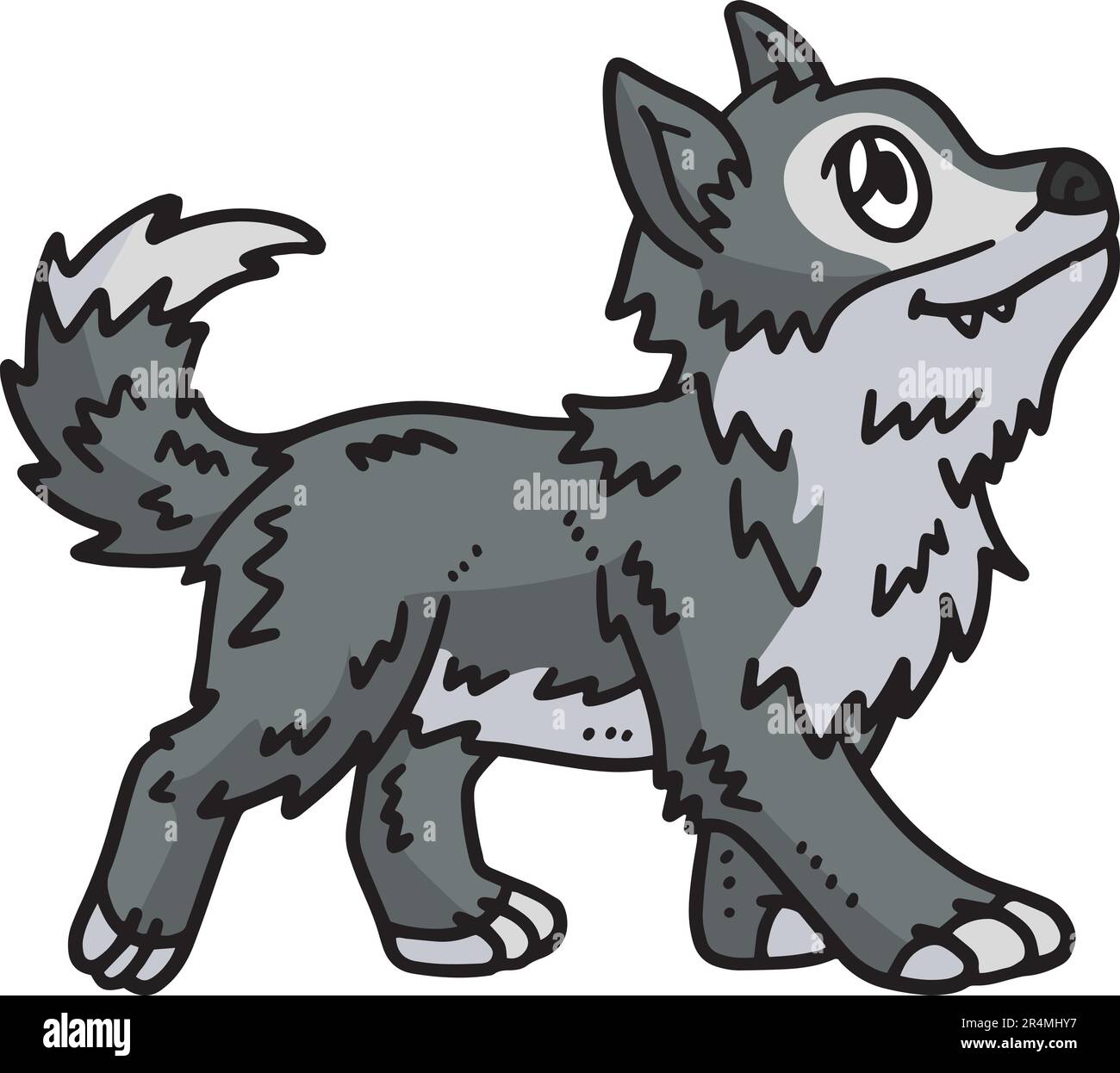 Baby Wolf Cartoon