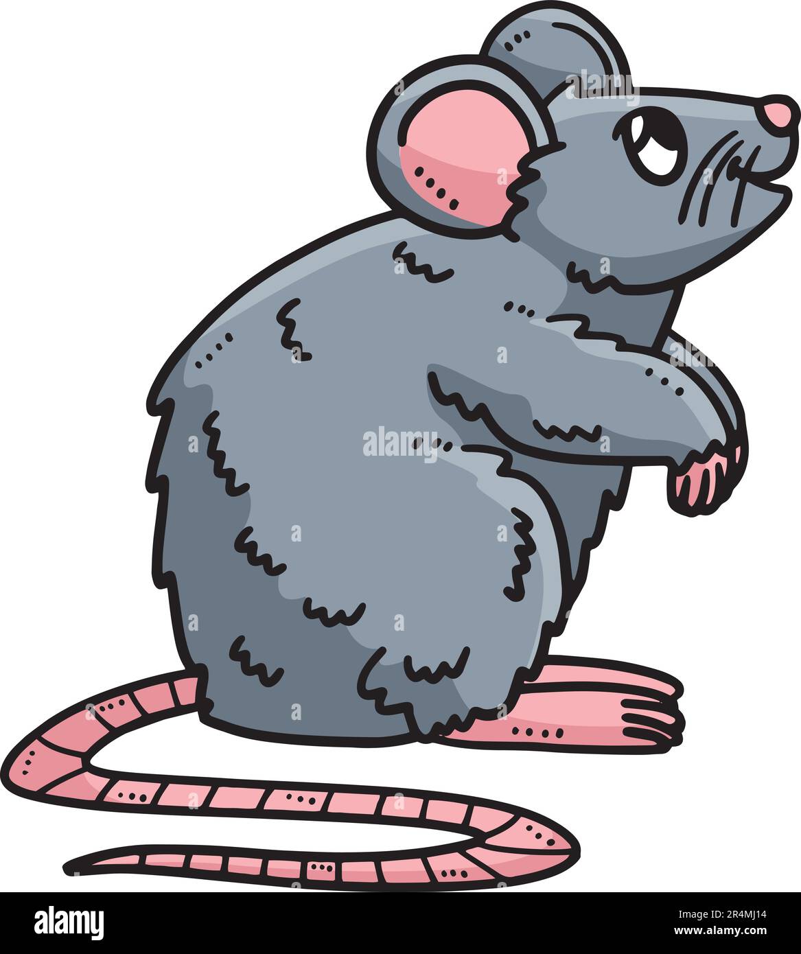 Baby Mouse Cartoon Colored Clipart Illustration Stock Vector Image ...