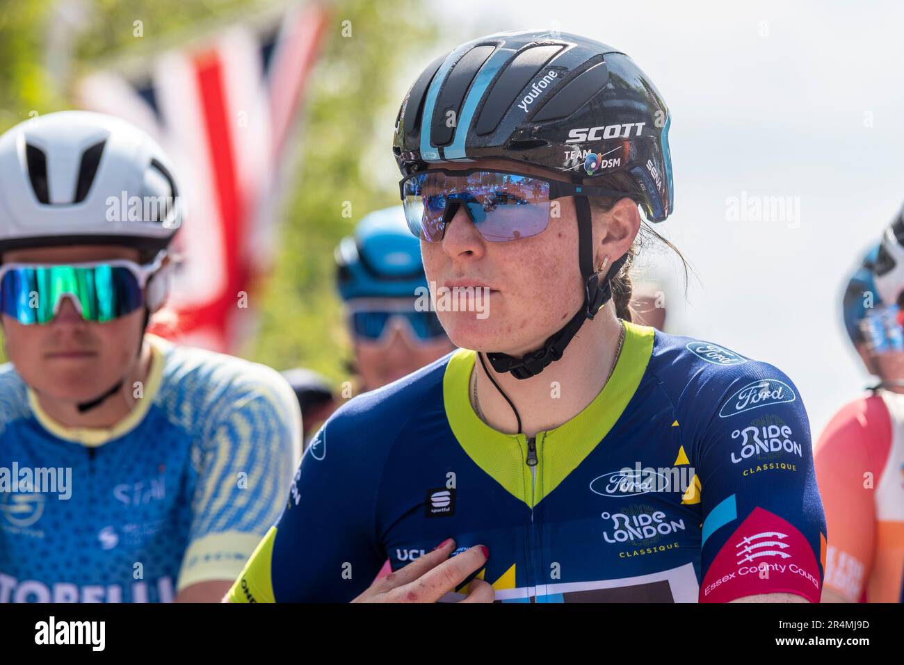 Charlotte Kool of Team DSM at start of the Classique UCI Women's ...