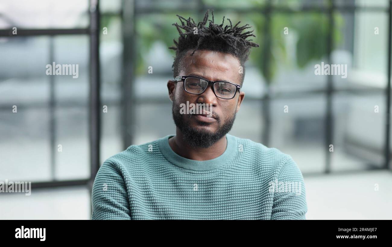 Portrait african man showing quiet hi-res stock photography and images ...