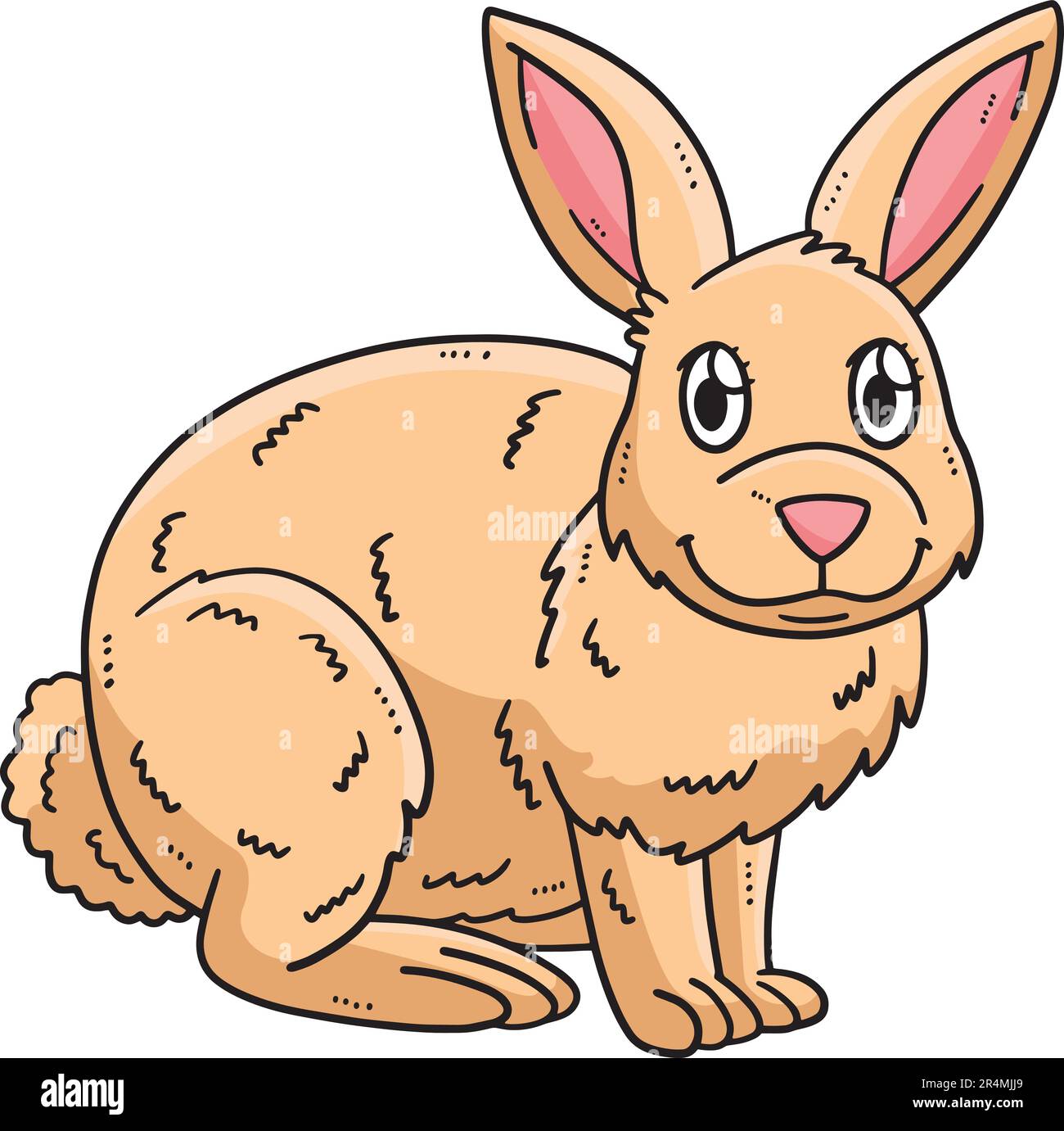 Mother Rabbit Cartoon Colored Clipart Illustration Stock Vector Image ...